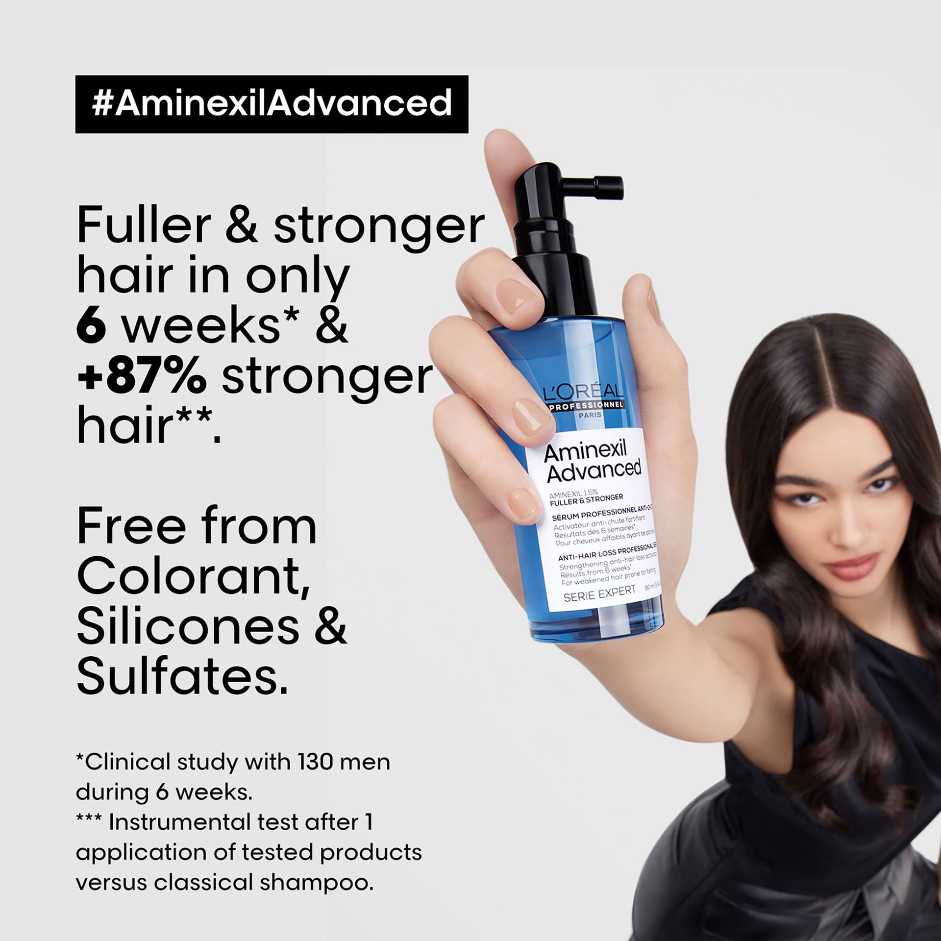 Aminexil advanced anti hair loss activator serum programme denser hair