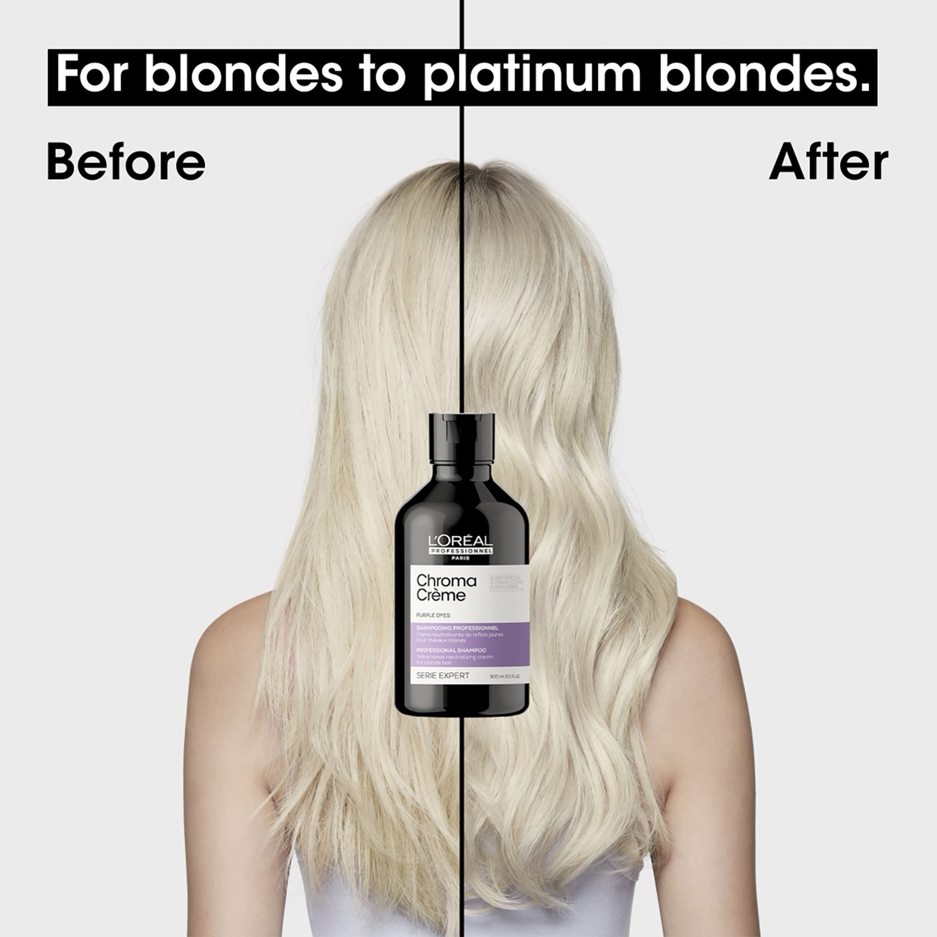 Chroma crème purple dyes shampoo instant color correction & care.